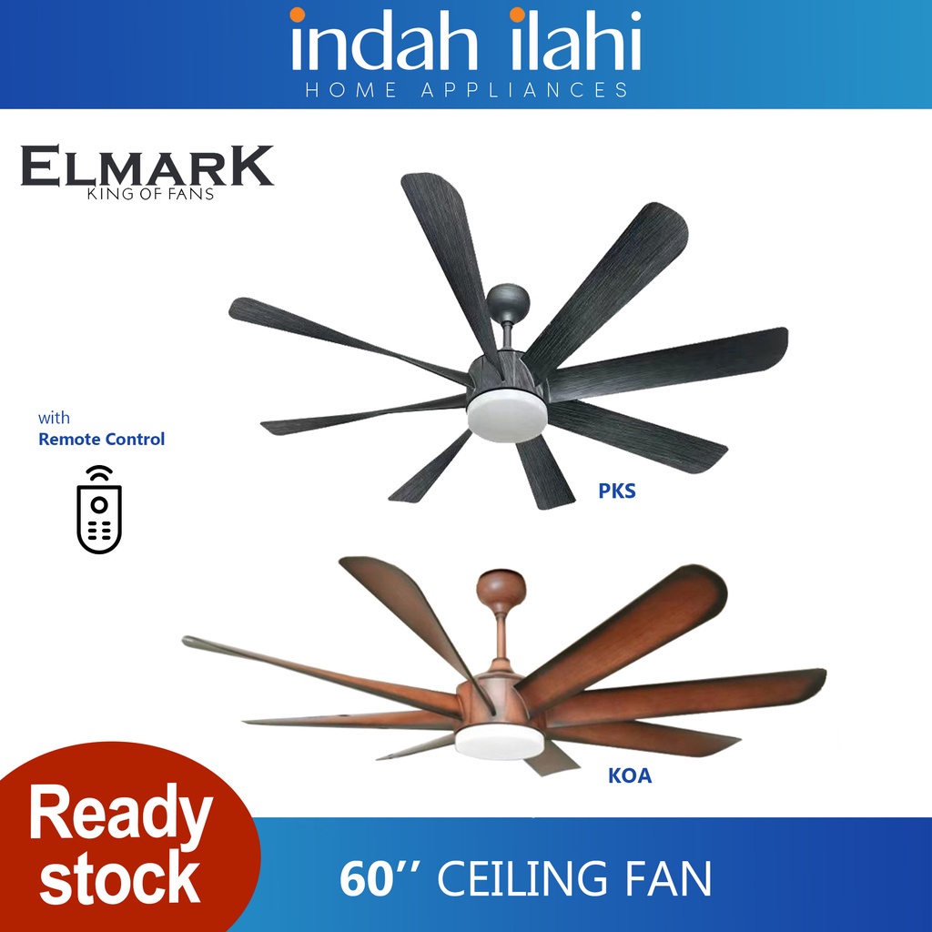 Elmark Kipas Siling Vortices 60'' 8 Blade DC Motor Ceiling Fan ...