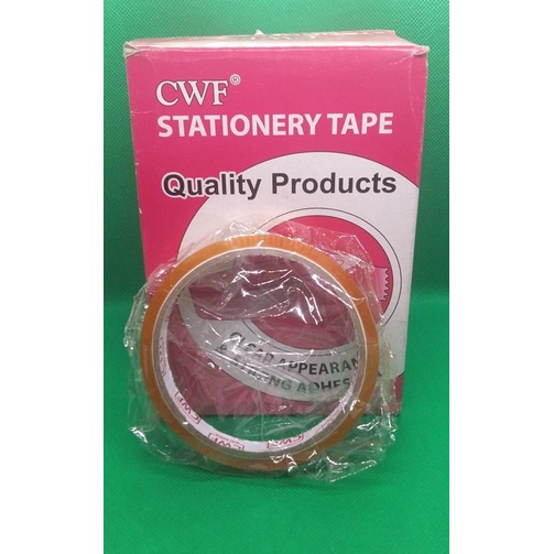 CWF Stationery Tape 12mm x 40 (1 piece) For General Office and ...