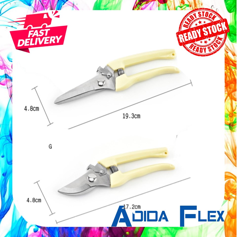 GUNTING POKOK BUNGA TAJAM GARDENING TOOLS PRUNING SHEARS SCISSORS TREE ...