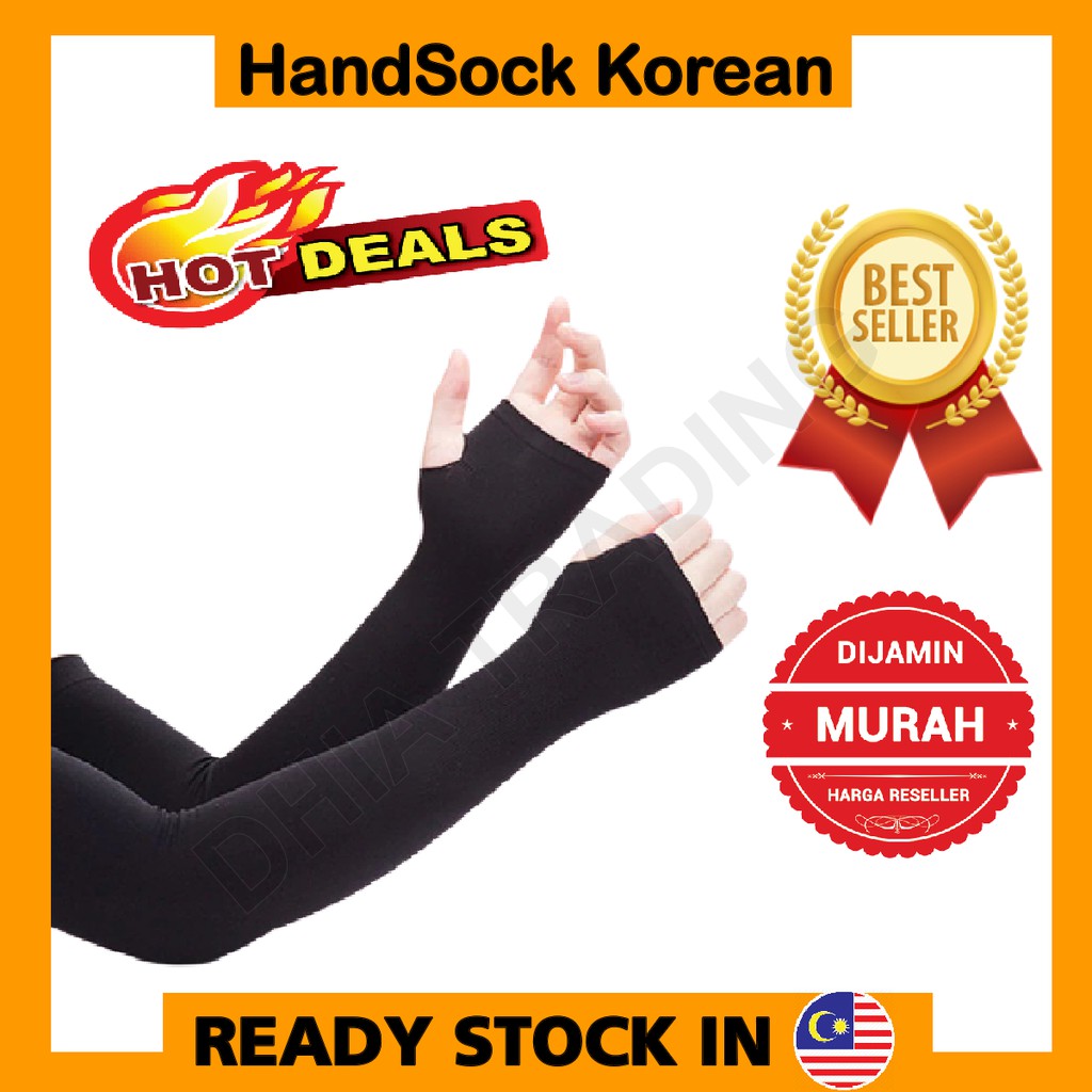 🔥 Fabric Cotton Hand Sock Arm Sleeves Sarung Tangan Muslimah 🔥 | Shopee ...