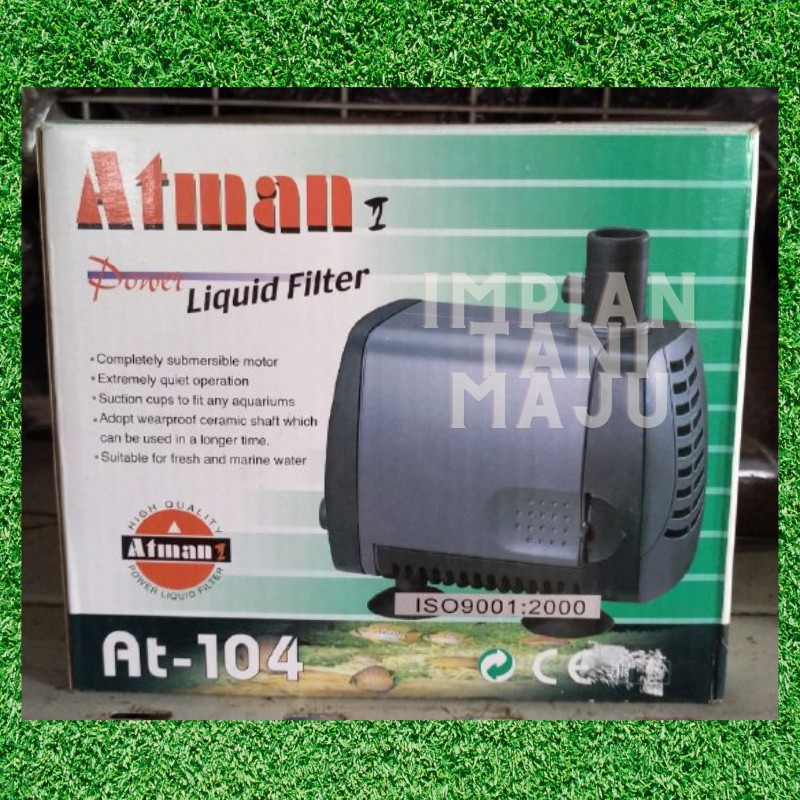 ATMAN AT-104 Submersible Water Pump Adjustable Flow Rate Power Liquid Pump Filter Mini Fertigasi ...