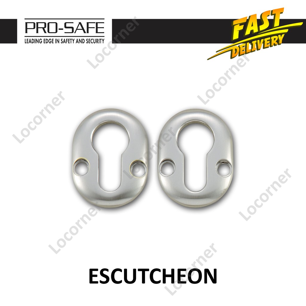 PRO-SAFE Solid Brass Security Cylinder Protection SCP36/ Escutcheon ...