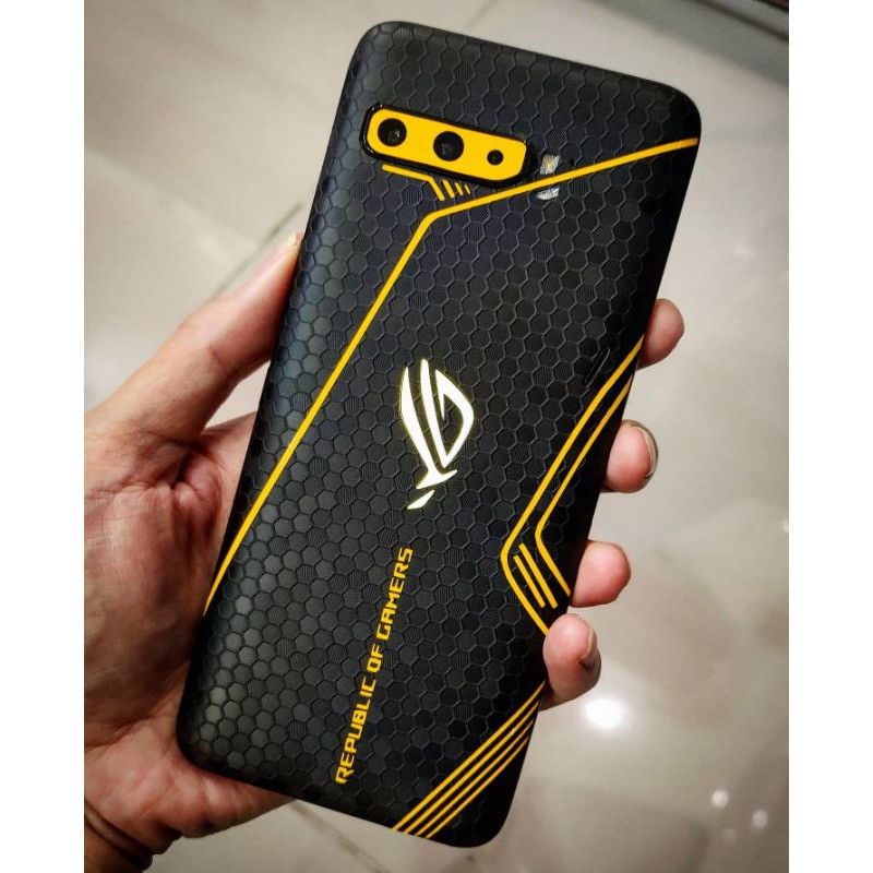 ROG Phone 7/6/5/3 Black Yellow Fusion Honeycombs Premium Structure ...