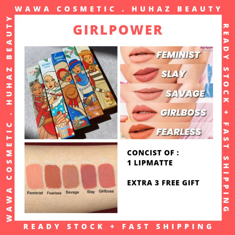 LIPMATTE WAWA X NELY KAD RAYA EDITION ORIGINAL WAWA COSMETIC HQ ...