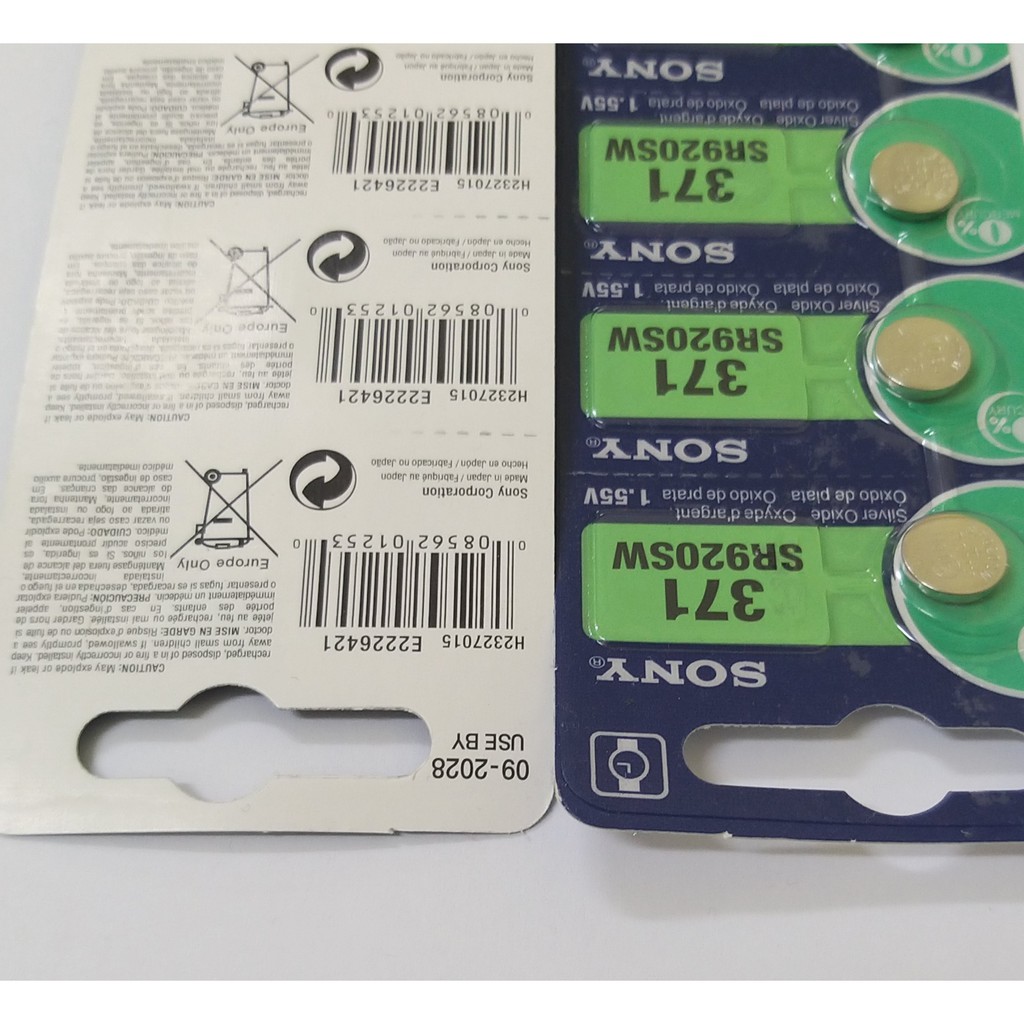 SR920SW 1.55V Watch Battery SR920SW 371 Button Coin Cell | Shopee Malaysia