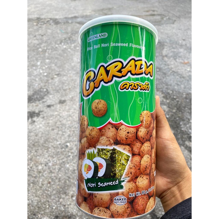 Carada Rice Ball Cuttlefish cracker/Seaweed/Squid Flavour snacks ...