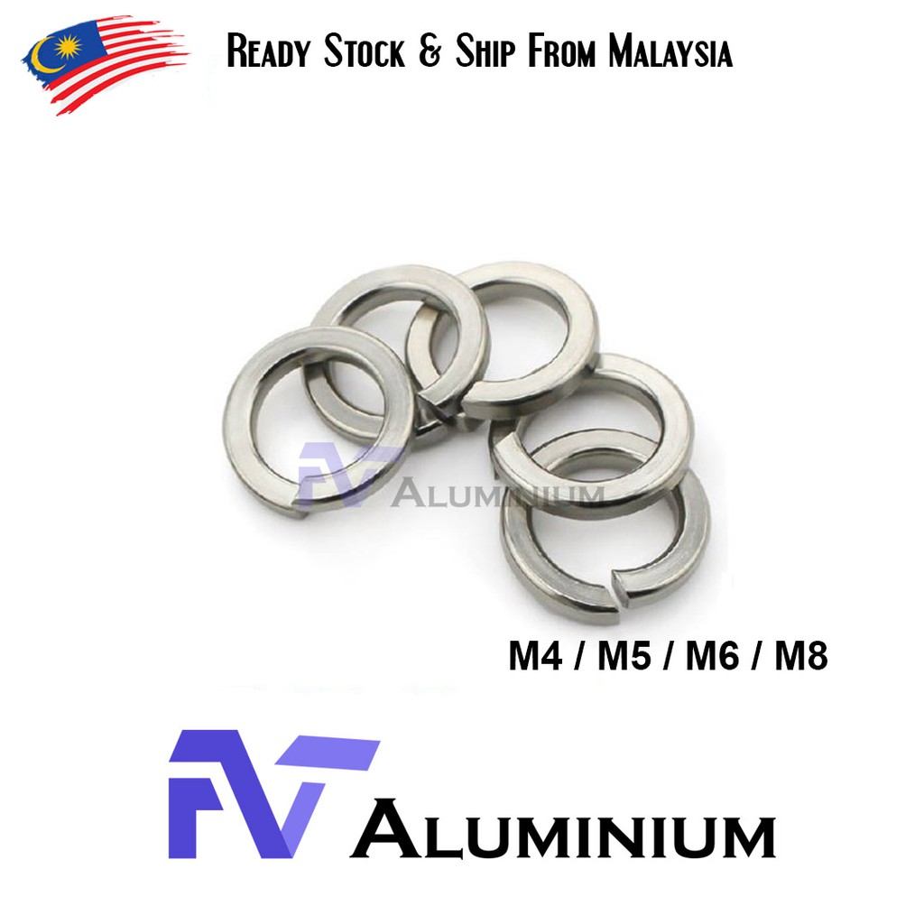 Spring Washer Heavy Duty Stainless Steel 304 Spring Washer M3 M4 M5 M6 ...