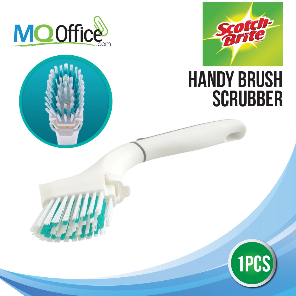 3M 552 Handy Scrubber with Brush Head White, 1 Piece/ Pack MQOFFICE ...