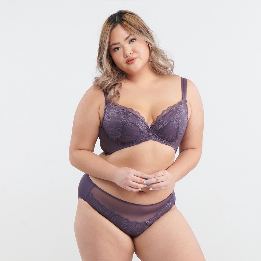 XIXILI RITA SOFT FLORAL LACE DEMI BRA | Shopee Malaysia