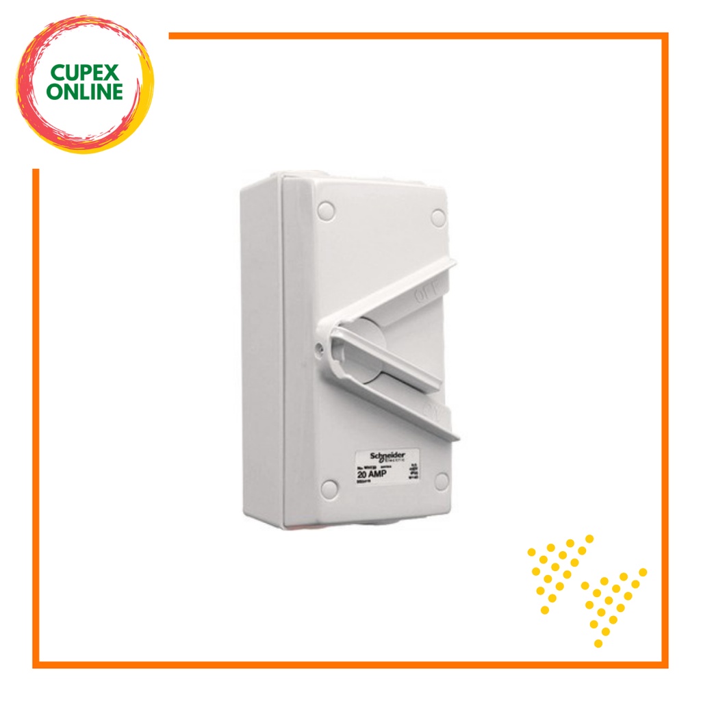 Schneider Electric Kavacha Weatherproof Isolator Switch 3P 20A/35A/63A (cupex) | Shopee Malaysia