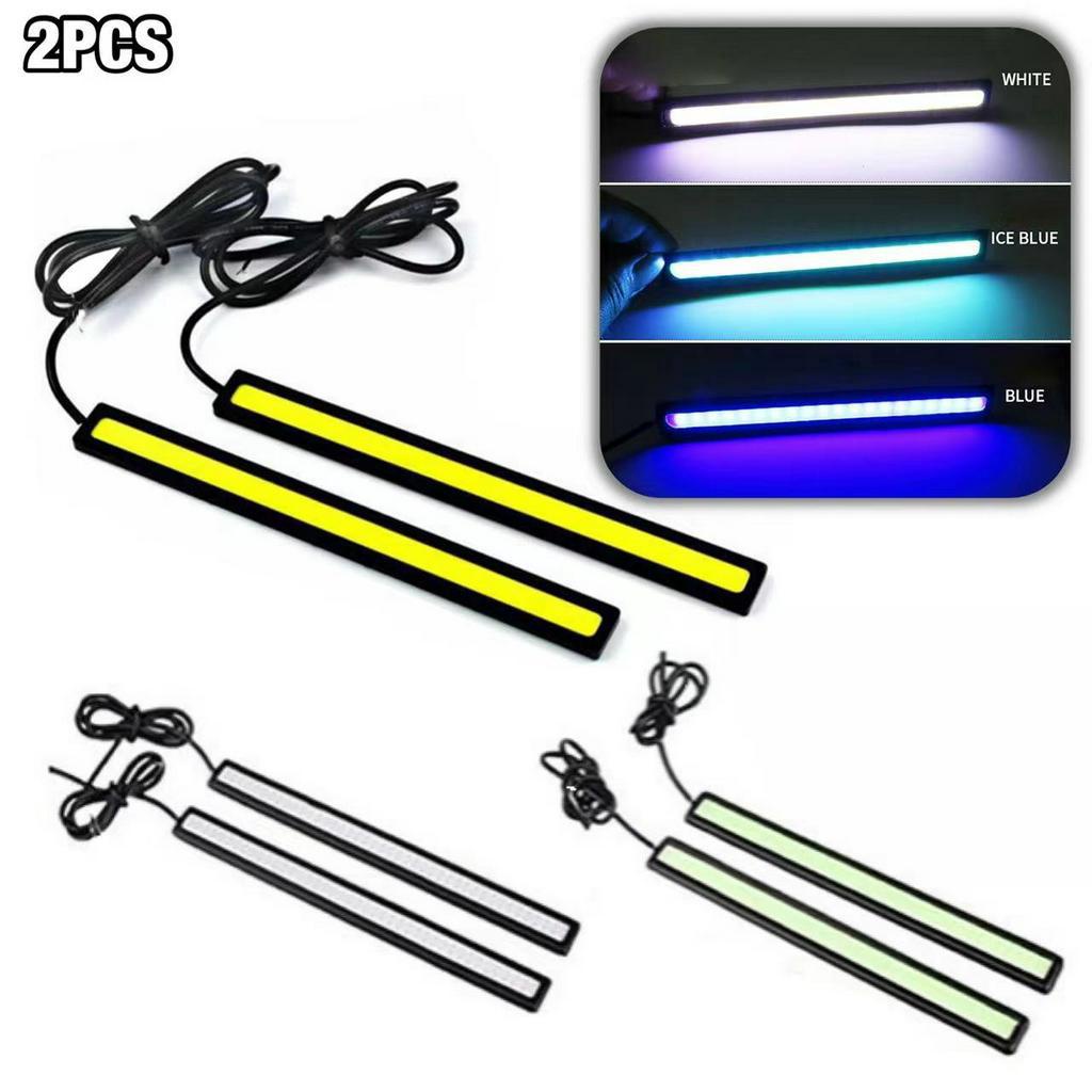 2Pcs Universal 12v LED Daylight Spotlight COB Car Motor Kereta Foot ...