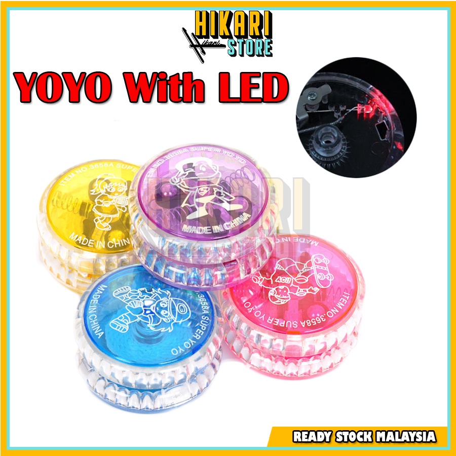 LED Light YoYo Toy Luminous yoyo Kids String Control Creative Hobby ...