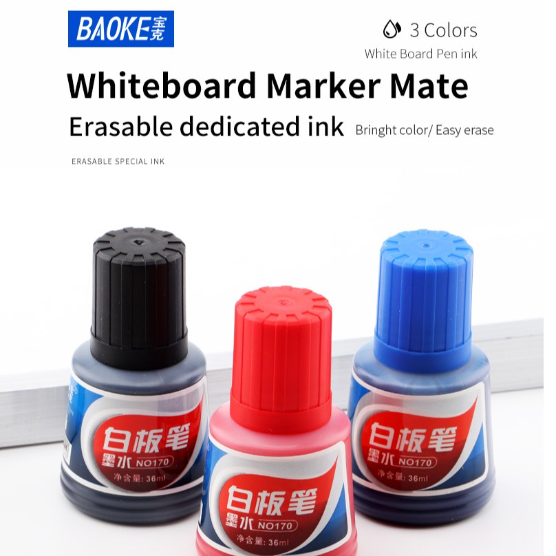 Whiteboard Marker Ink Bottle 36 ML BAOKE-NO170 | Shopee Malaysia