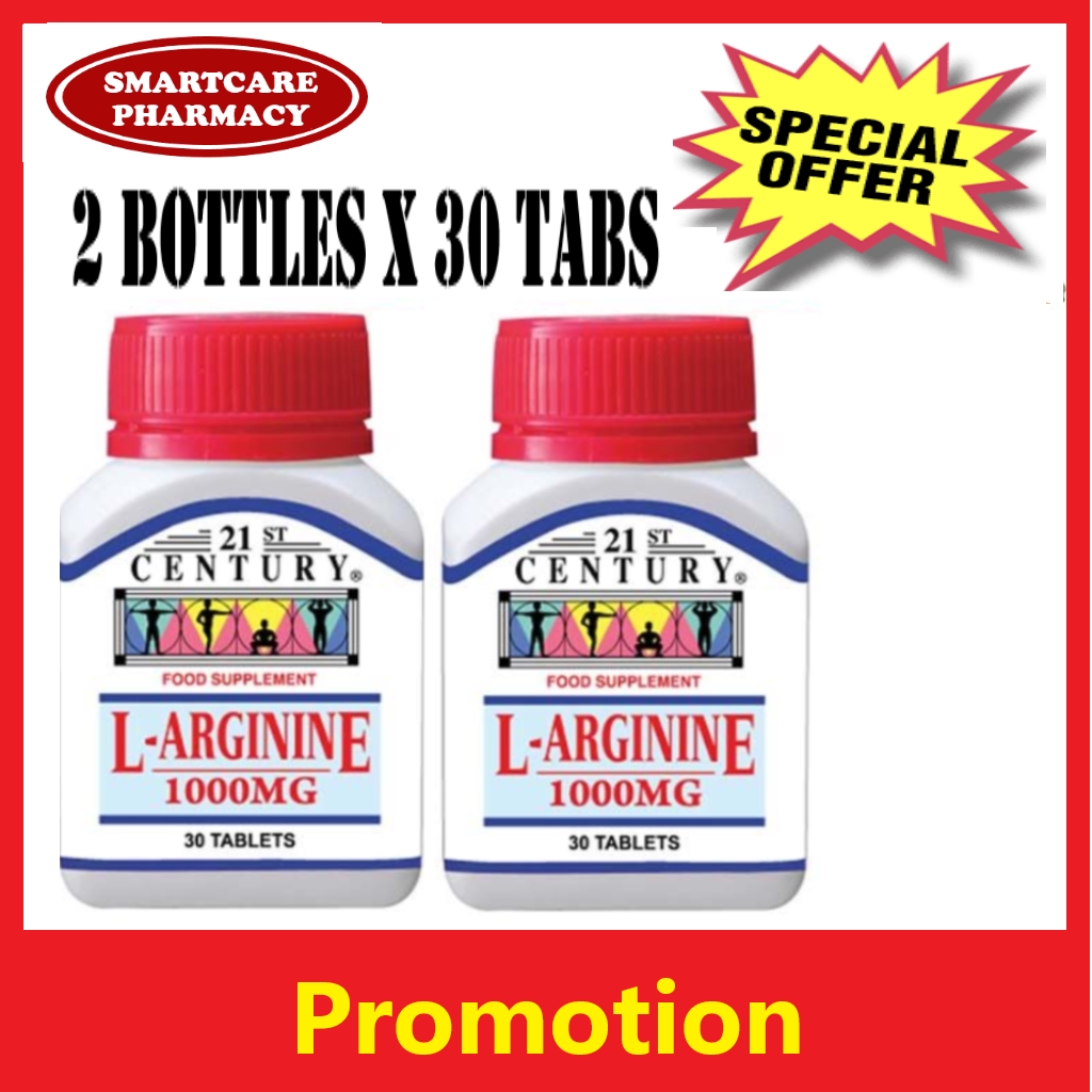 21st CENTURY L ARGININE 1000mg (2 bottle) | Shopee Malaysia