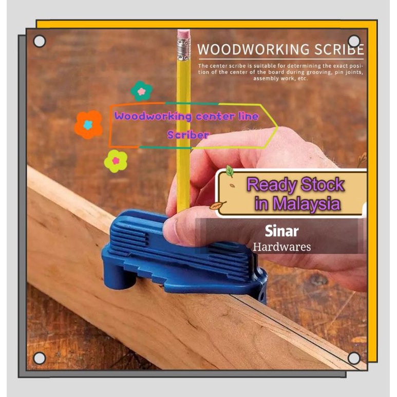 Center Line Marker Woodworking Marking Tool Joiners Centre Line Scriber ...