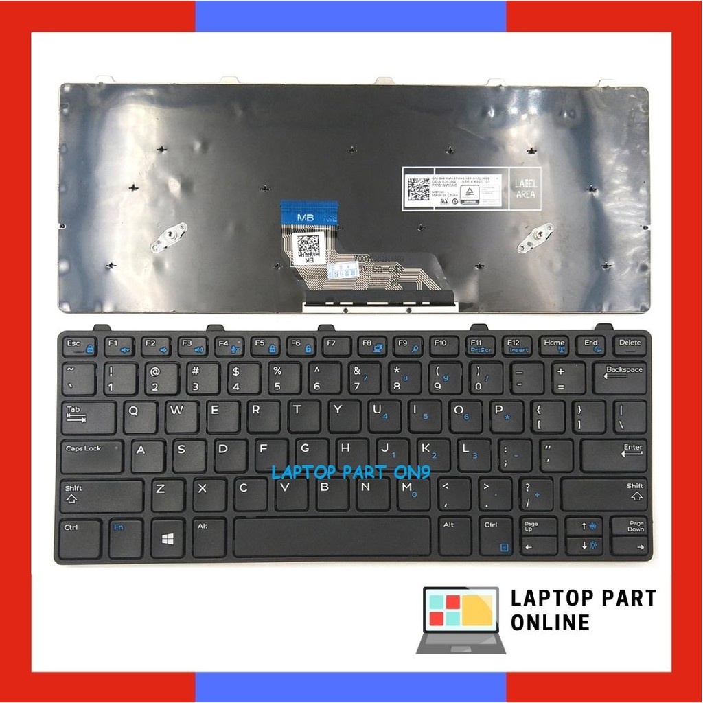 Dell 0NG83V 0343NN NG83V Latitude 3180 3189 3380 Laptop Keyboard ...