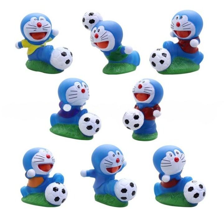 Doraemon Soccer 8pcs Cake Decorations Set / Toys / Dolls 哆啦A梦足球员蛋糕装饰/玩偶 ...
