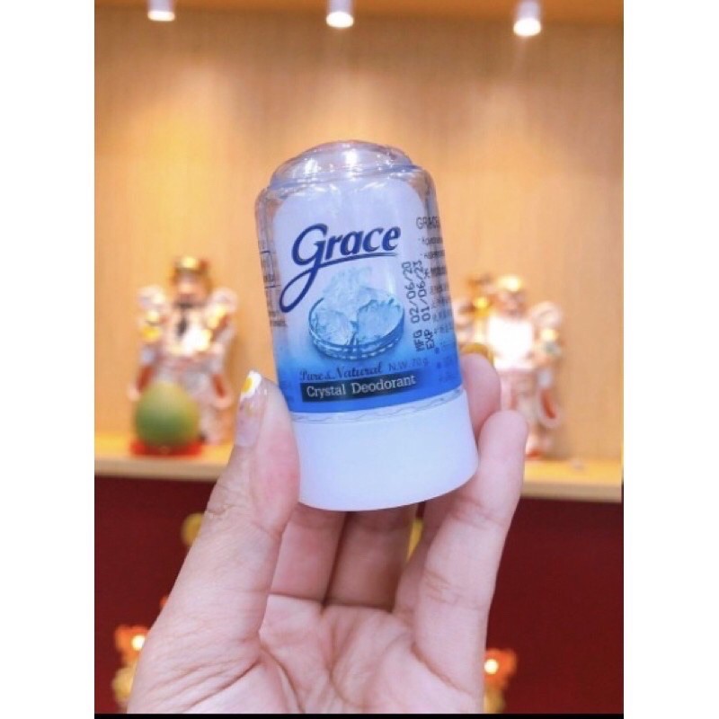Grace Pure Crystal Deodorant Roll On Antiperspirant Body Smell Alum Rock 70g (24Hours ...