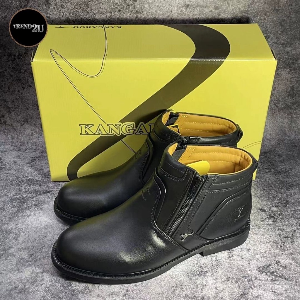 (8113)Original Kangaroo Men's Medium Cut Leather Formal Footwear ...