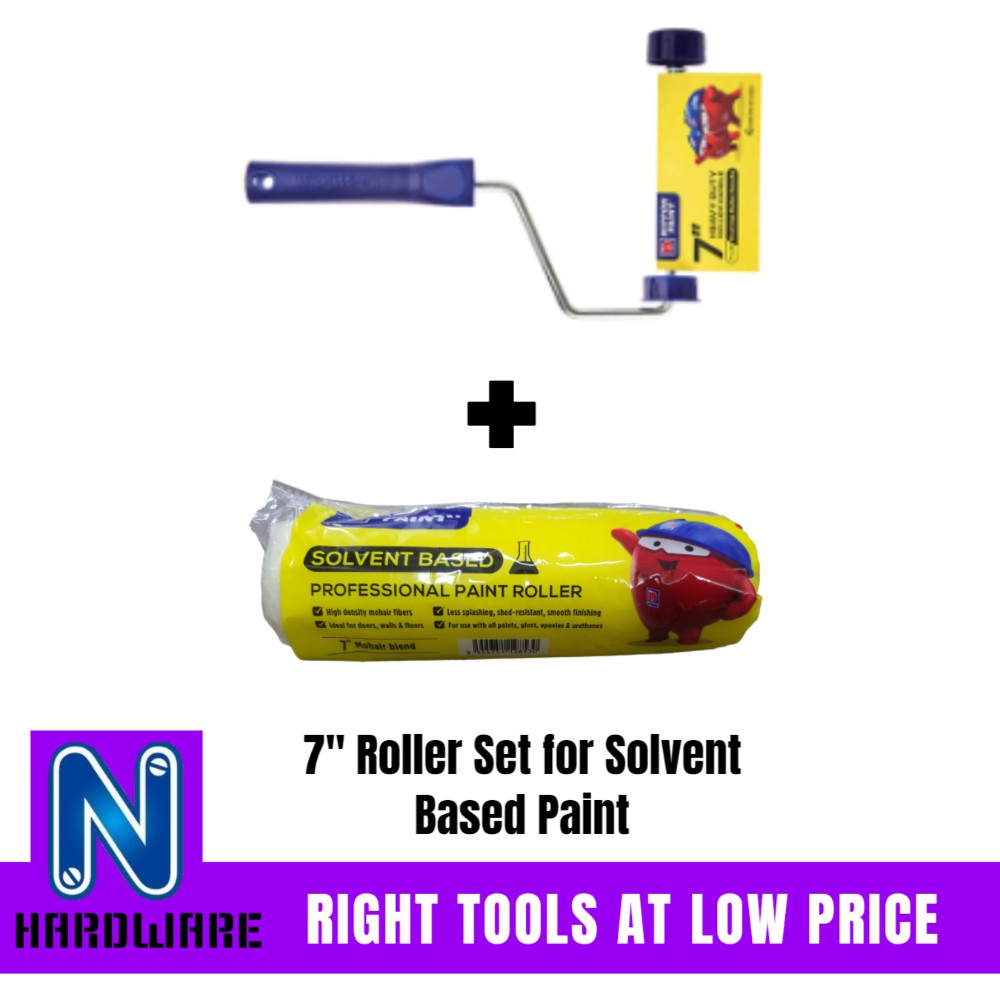 Nippon Paint 7" Paint Roller Set Solvent Based | Shopee Malaysia