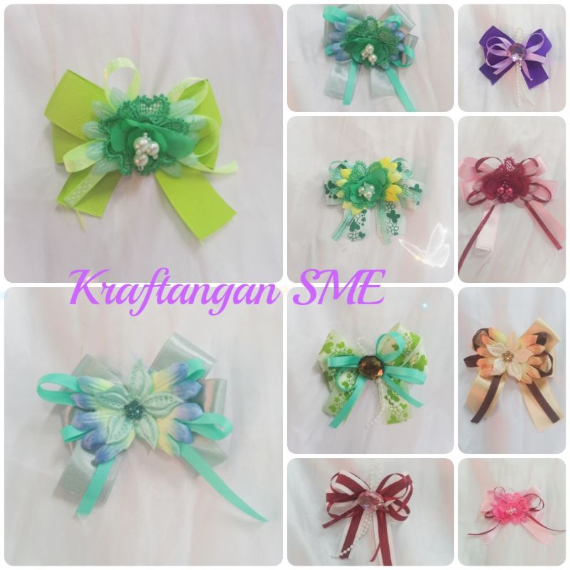 !! READY STOCK!! BUNGA PENANGGAH/BUNGA DADA/RIBEN SIAP/RIBBON/BUNGA ...