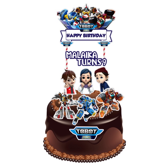 TOBOT GALAXY DETECTIVE Cake Topper | Shopee Malaysia