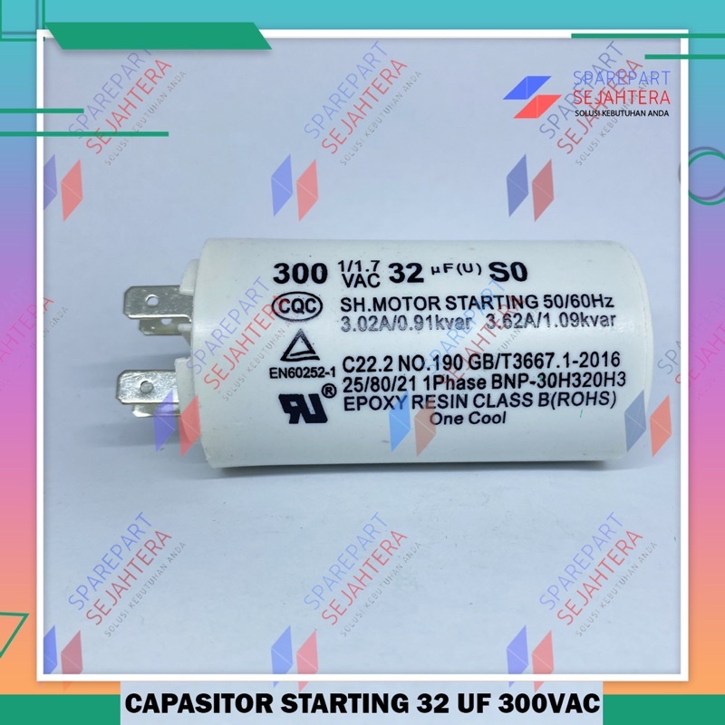 Lg 32 UF MICROFARAD 300 VAC 1 & 2 DOOR REFRIGERATOR STARTING CAPACITOR ...