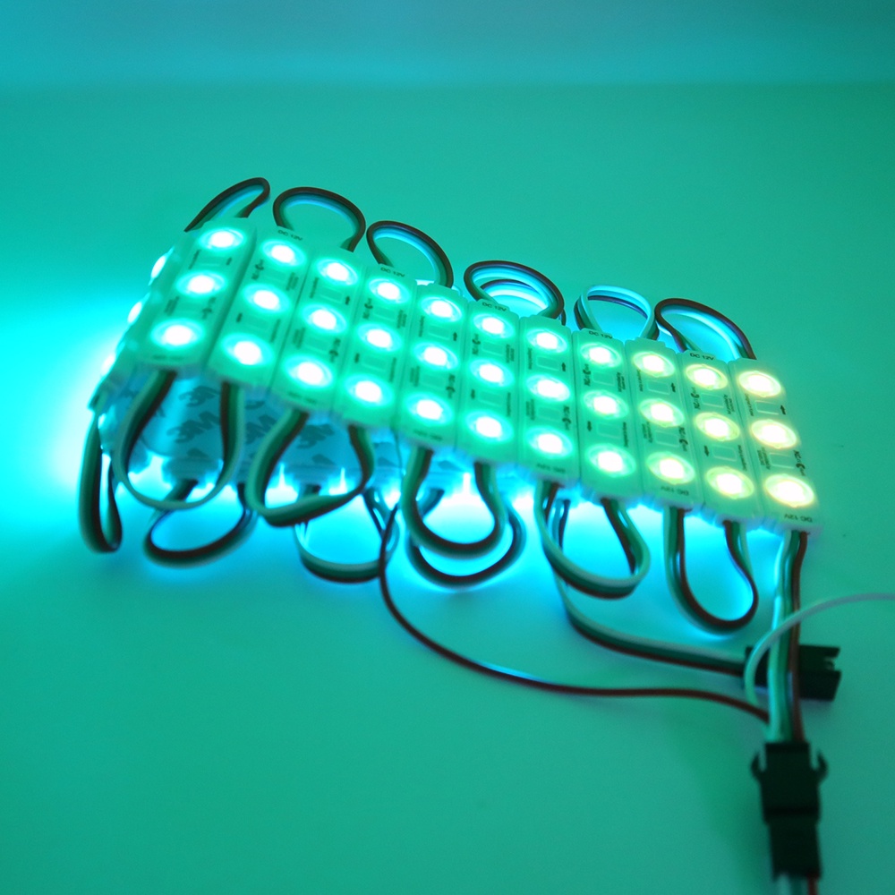 20PCS 12V WS2811 LED Module 3LEDs RGB LED Strip Dream Color IP65 ...