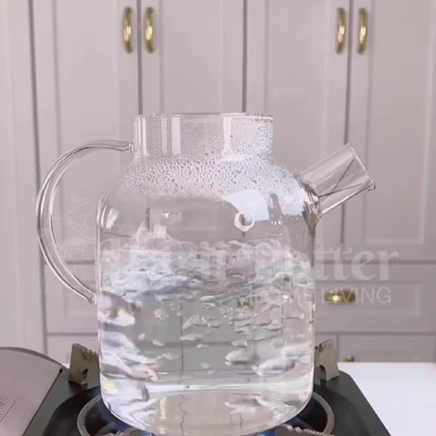 Tea Pot Glass Teapot Hot Teko Air Panas Teko Kaca Tahan Panas Jug Kaca ...