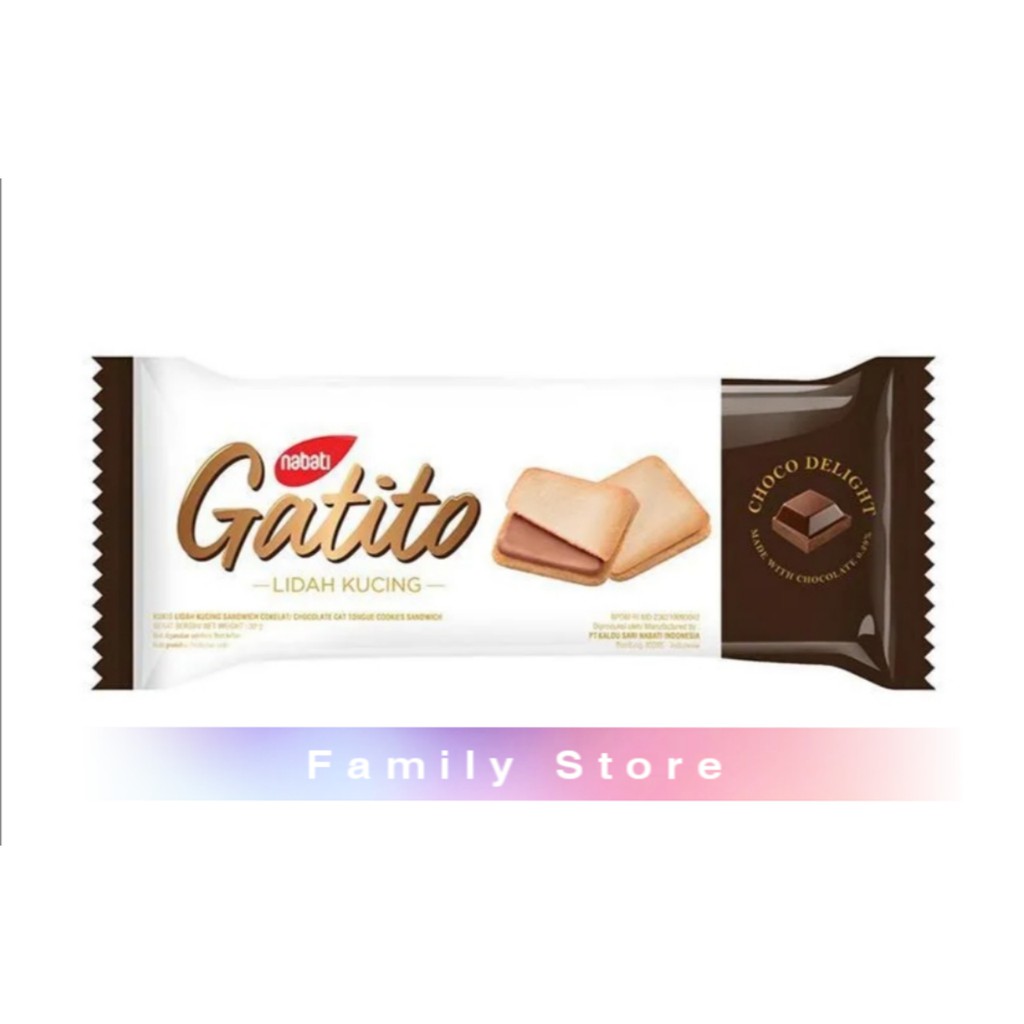 Nabati Gatito Chocolate Cream Cookies Sandwich 128G | Shopee Malaysia
