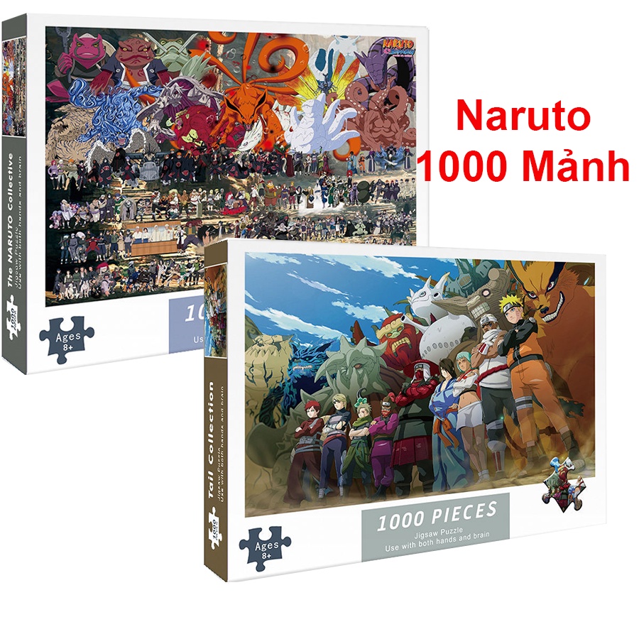 1000-piece Naruto tailed beast akatsuki puzzle, diy developmental ...