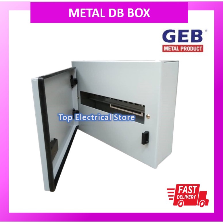 GEB EPS METAL CLAD DB 1 ROW 12 WAY DISTRIBUTION BOX ELECTRICAL BOX ...
