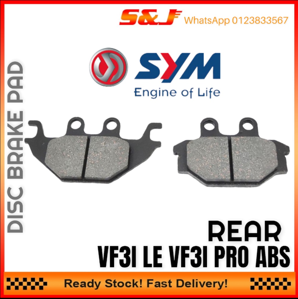 SYM VF3I 185 LE VF3I PRO VF3 ABS DISC BRAKE PAD DISC PAD SYM | Shopee ...