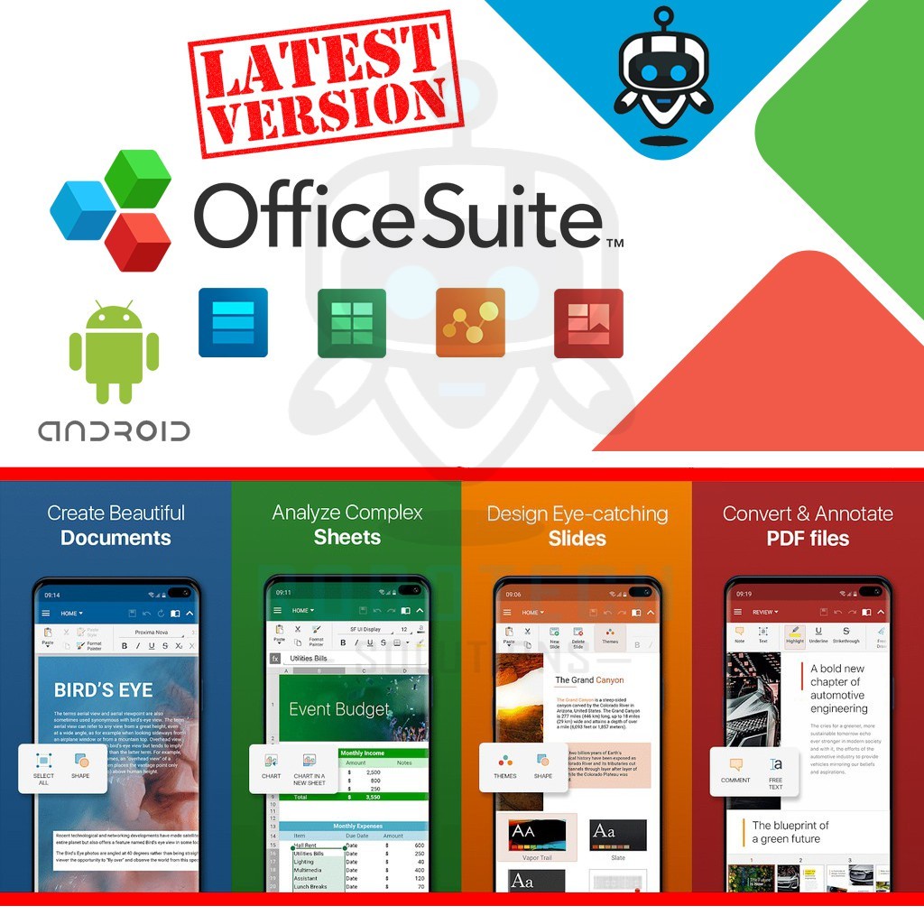 【Latest Version】 OfficeSuite Pro Android APK Excel word power point ...