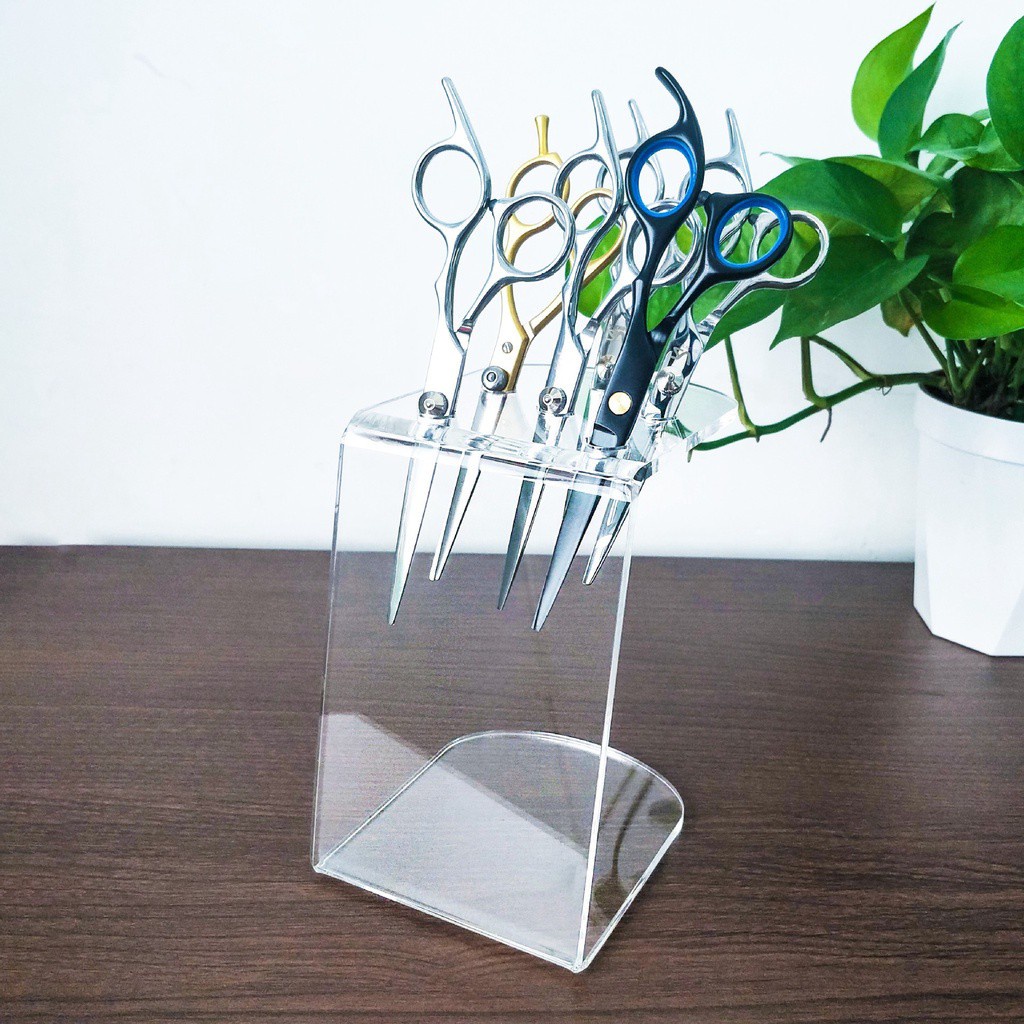 Ready Stock Quick Shipment#Acrylic Scissors Rack Transparent Socket ...