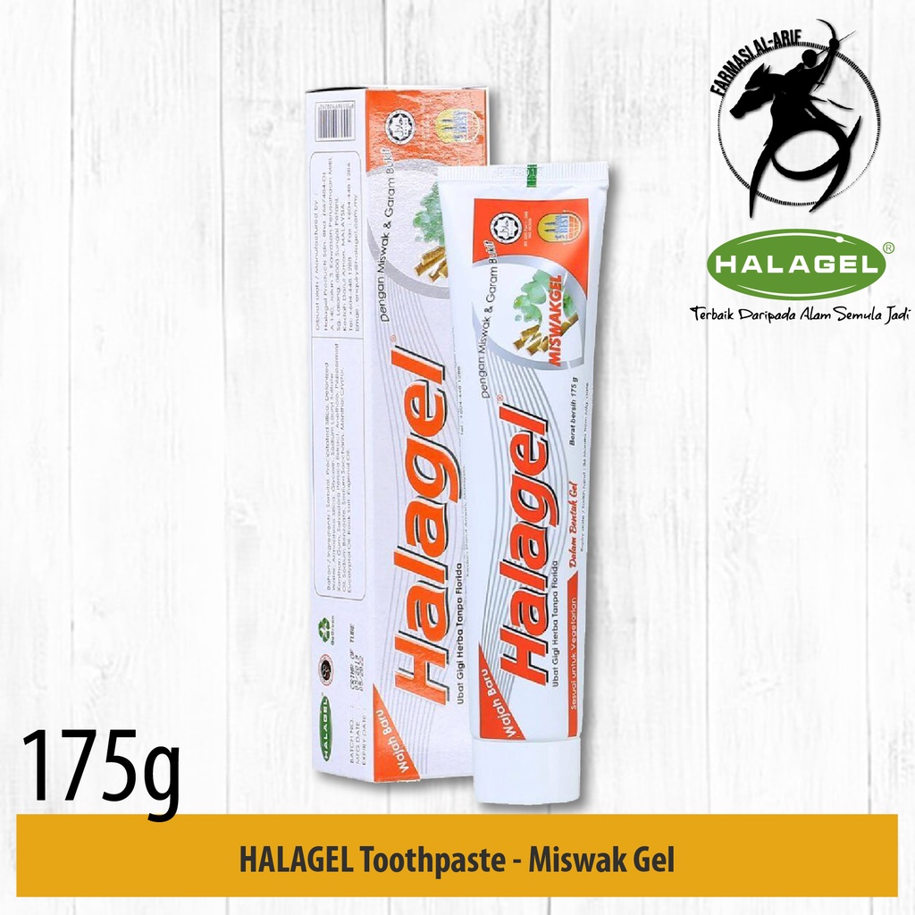 HALAGEL Toothpaste - Miswak Gel (175g) | Shopee Malaysia