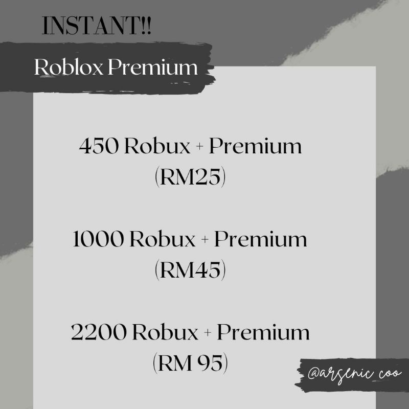 INSTANT ROBUX + PREMIUM ⚡‼️ Robux Roblox Premium 100% Trusted & Safe ...