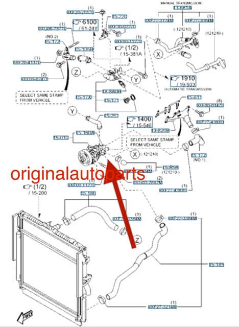Ranger T6 2.2 3.2 Water Pump Housing.(THAILAND) | Shopee Malaysia