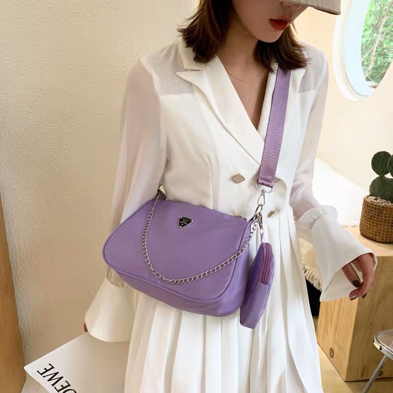 Cross-bags New Design 3 In 1 Fashion Purple. | Shopee Malaysia