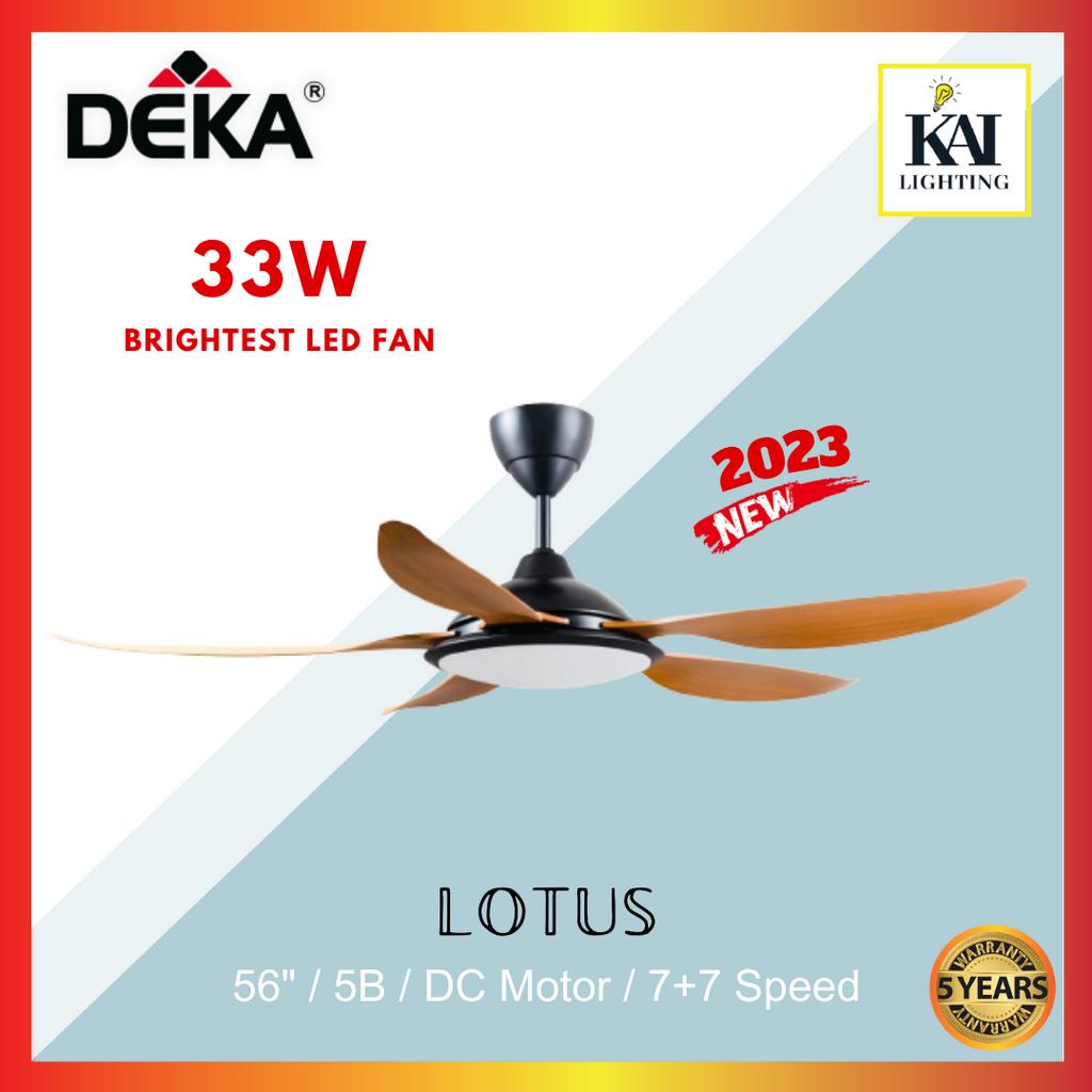 DEKA Lotus 5 DC Motor 56” Ceiling Fan/ Kipas Siling Remote Control with ...