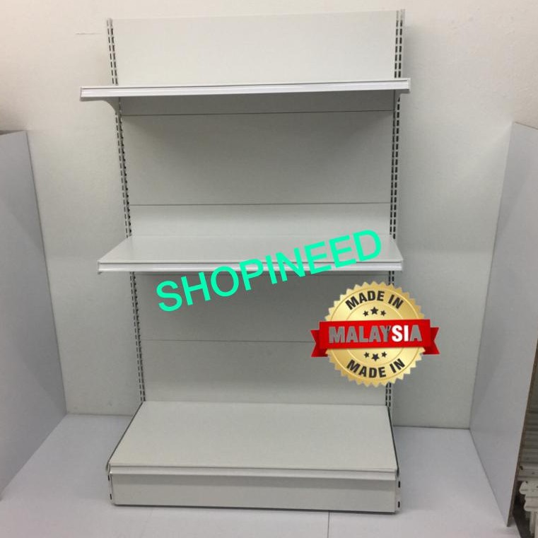 WALL GONDOLA 5'H x 3'L / DISPLAY RACK / SINGLE SIDE / RAK KEDAI RUNCIT ...