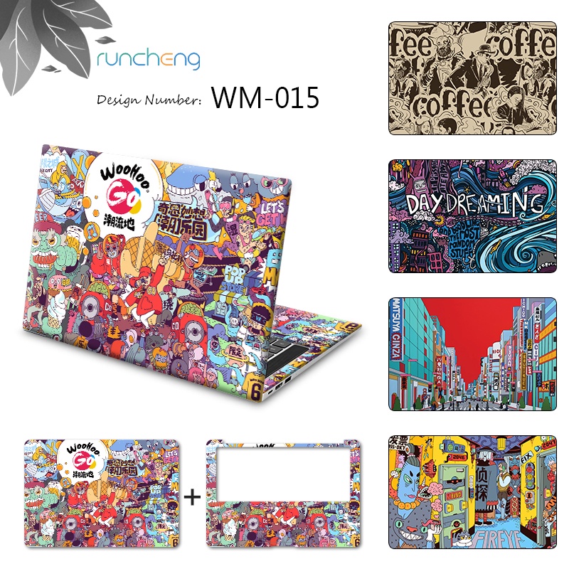 2PCS POP Cover Laptop Sticker Laptop Skin Waterproof Scratch Resistant ...