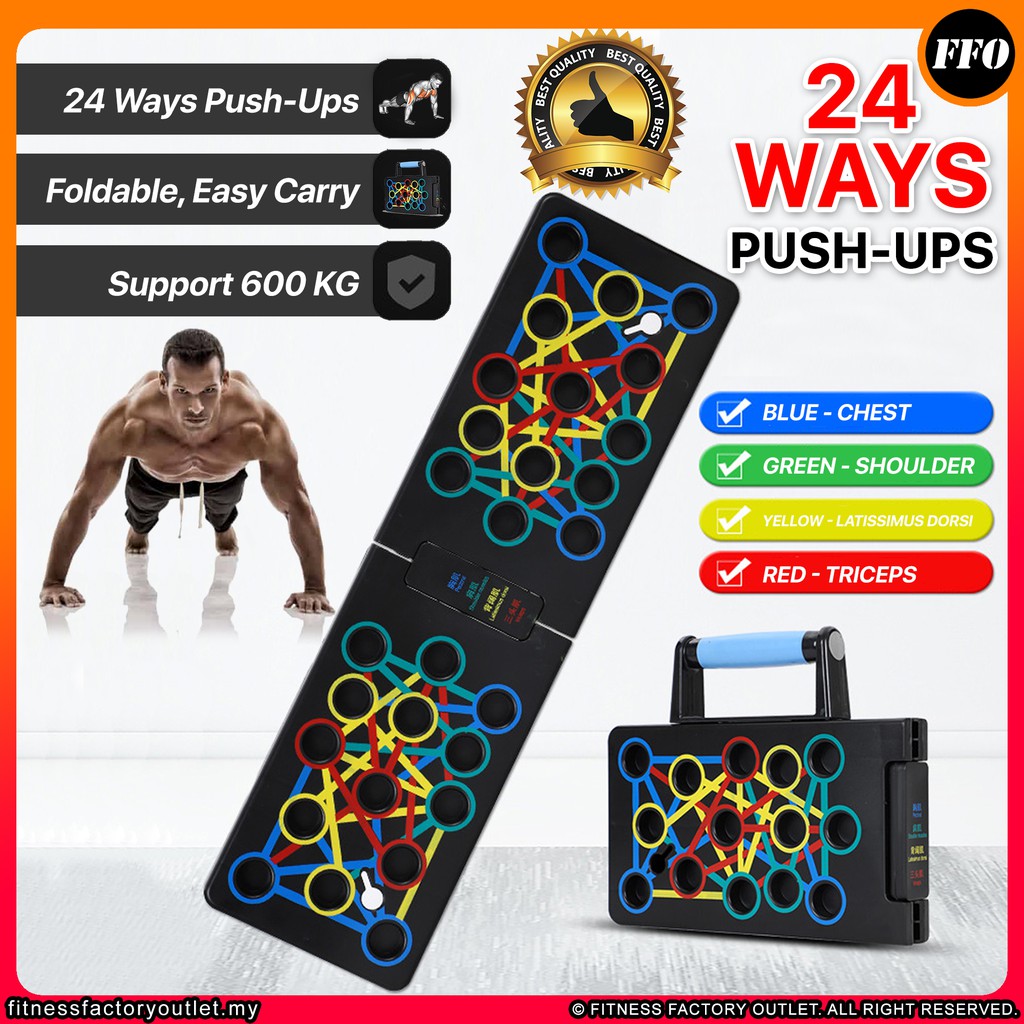 24 in 1 Multifunctional Push Up Rack Board System Men Women Exercise ...