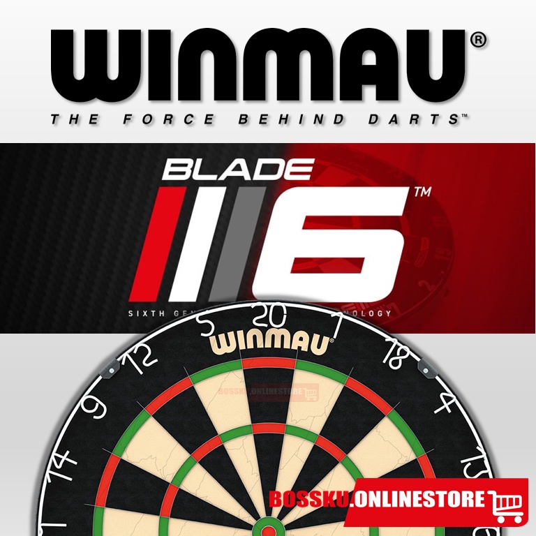 Winmau Dart Board Blade 6 Sixth Generation Papan Dart Board Winmau 2024 ...