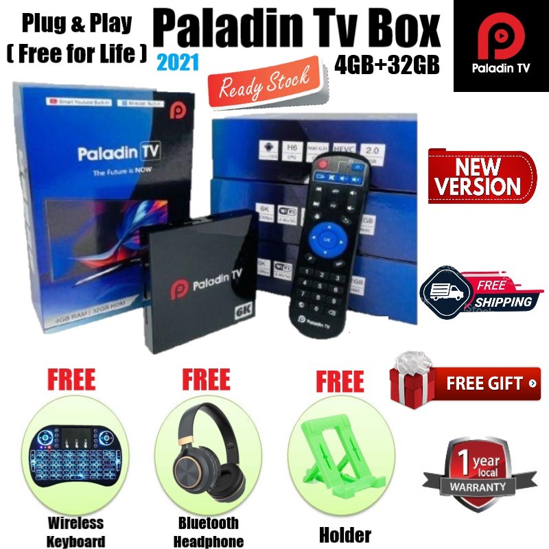🔥🔥Paladin Tv 📺 box 4gb+32gb Android 10 Support 6k🔥🔥Ready Stock🔥 ...