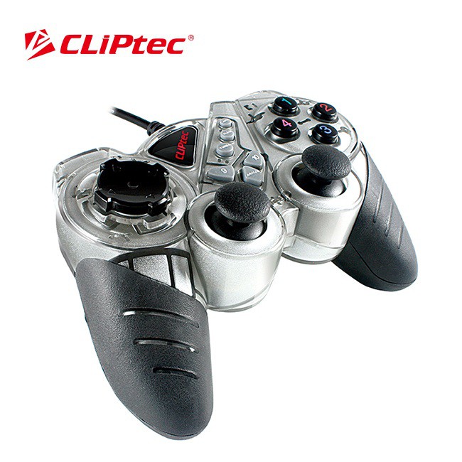 CLiPtec RZG330 FORCE-X PC USB Dual Vibration Gamepad USB PC Joystick ...