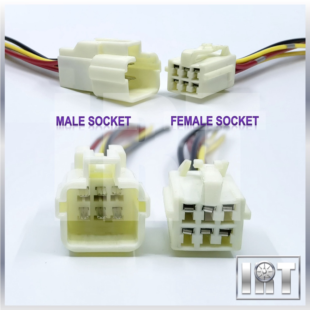 6 Pin Side Mirror Socket Myvi 2006- Perodua Soket Kereta Cermin Tepi ...