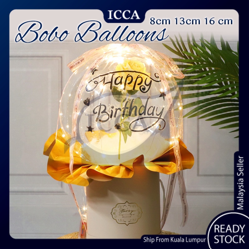 Bobo Balloon Bouquet Accessories Party Decoration Belon Bunga DIY ...