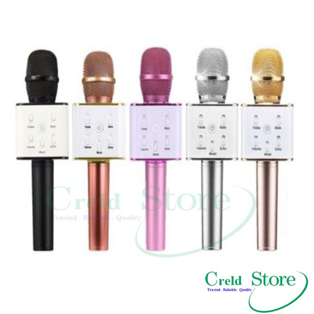 Q7 Bluetooth Microphone Wireless Speaker k-pop song Handheld KTV ...