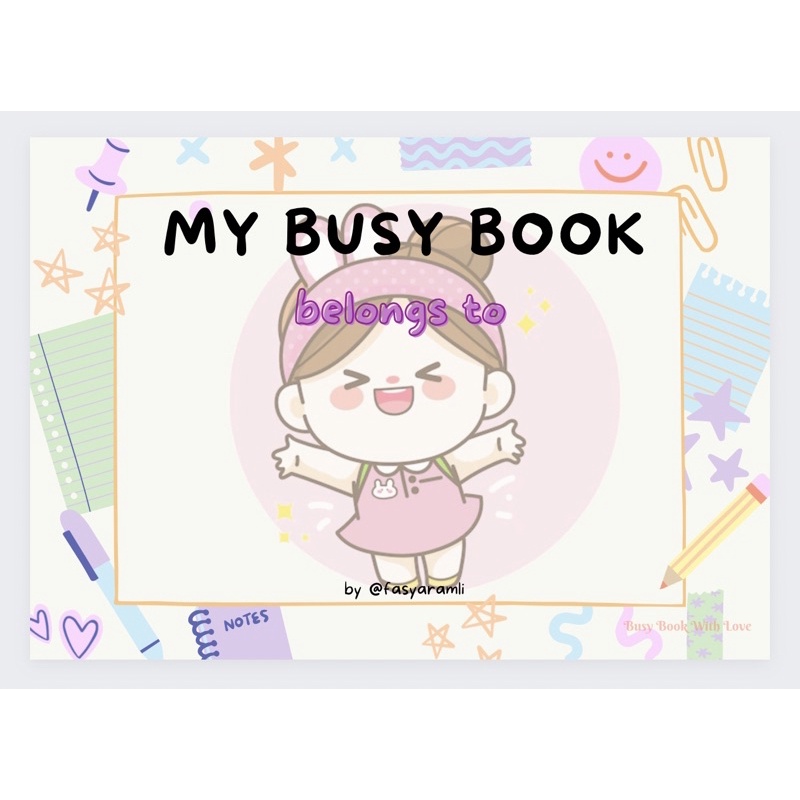 MY BUSY BOOK / MY BUSY BOOK WITH LOVE | Shopee Malaysia